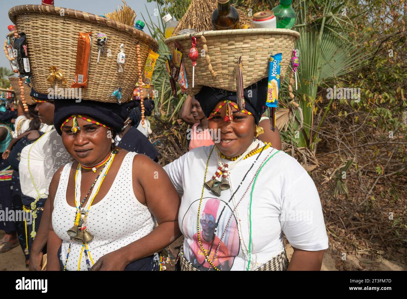 Senegal, Casamance, Ziguinchor district, women of the Diola ethnic ...