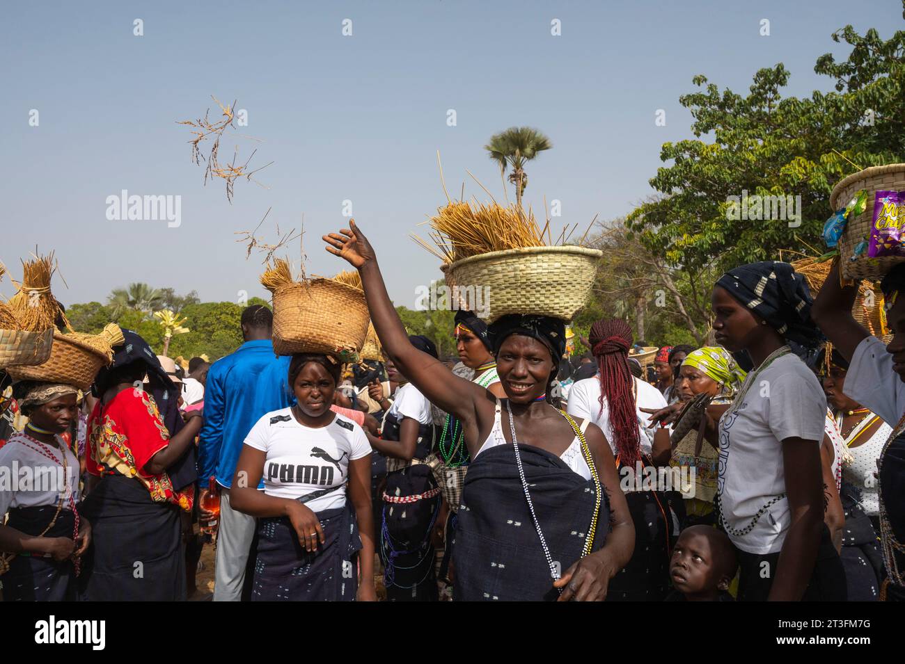 Senegal, Casamance, Ziguinchor district, women of the Diola ethnic ...