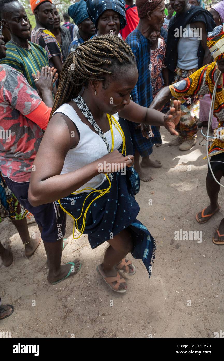 Senegal, Casamance, Ziguinchor district, woman of the Diola ethnic ...
