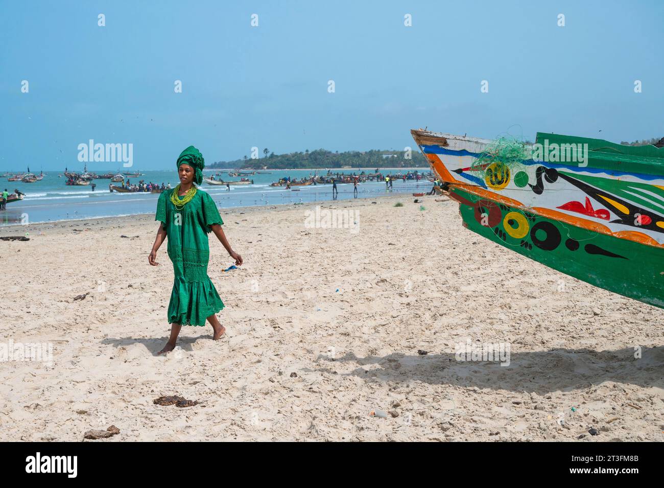 Senegal, Casamance, Ziguinchor district, woman of the Diola ethnic ...