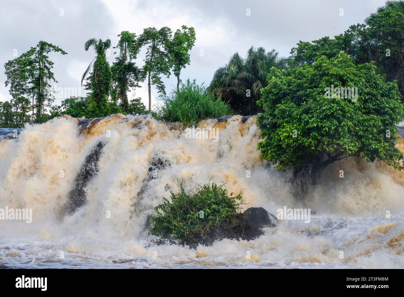 Cameroon, south area, ocean district, Kiribi, La Lobé warerfalls Stock ...