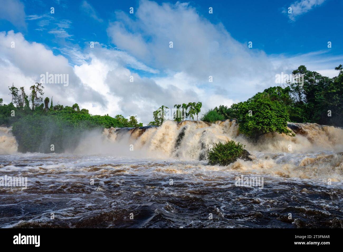 Cameroon, south area, ocean district, Kiribi, La Lobé warerfalls Stock ...