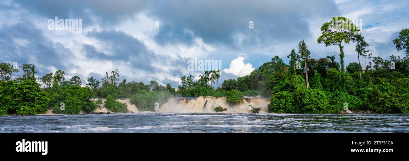 Cameroon, south area, ocean district, Kiribi, La Lobé warerfalls Stock ...