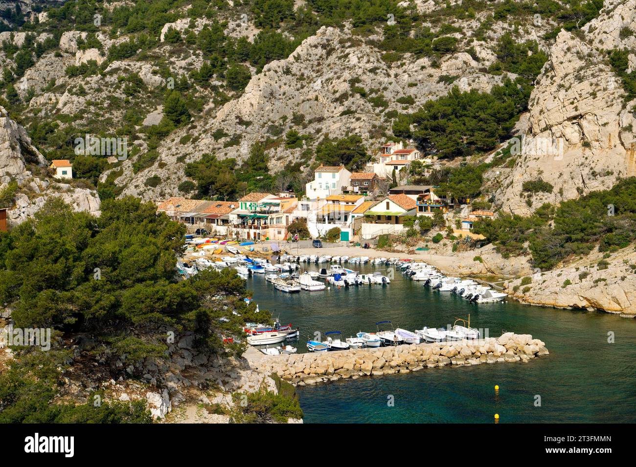 France, Bouches du Rhone, Cassis, Calanques National Park, the Calanque ...