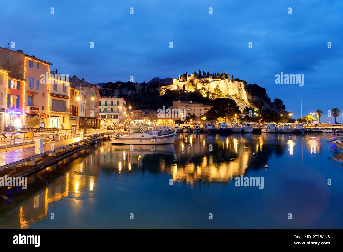 France, Bouches du Rhone, Cassis, the Castle of Cassis of the 13th ...
