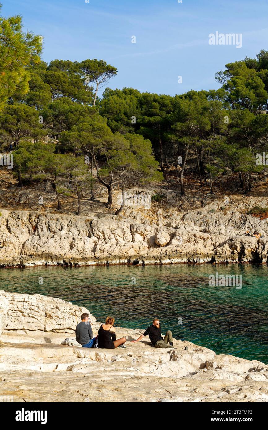 France, Bouches du Rhone, Cassis, Calanques National Park, the Calanque ...