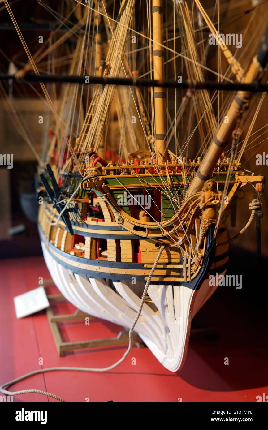 France, Morbihan, Port Louis Citadel modified by Vauban, at Lorient ...