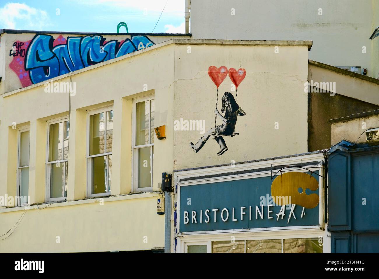 United Kingdom, Bristol, Park Row, street art by JPS (Jamie Paul ...