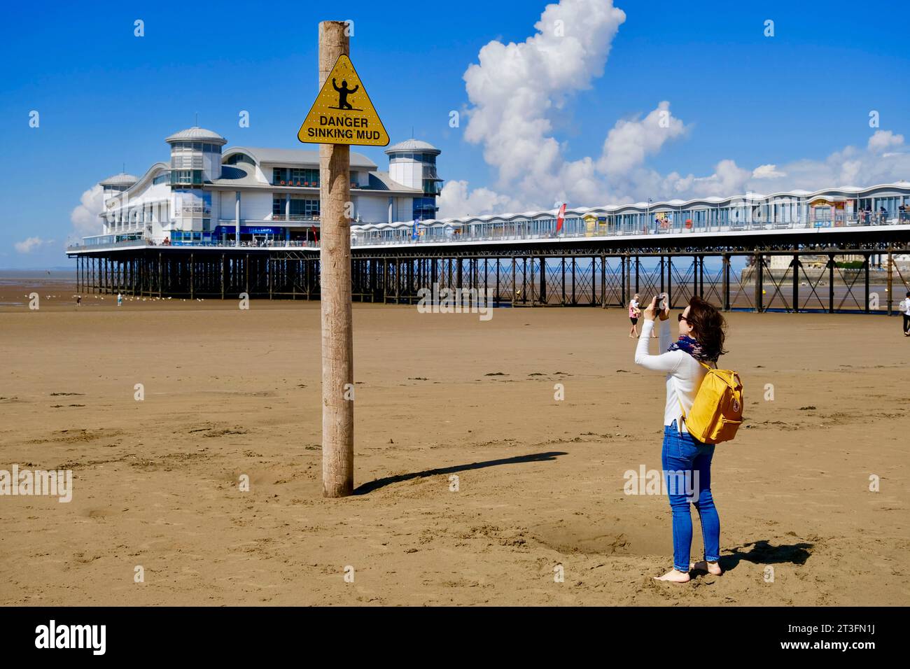 United Kingdom, Somerset, Weston-super-Mare, the seaside resort, the ...