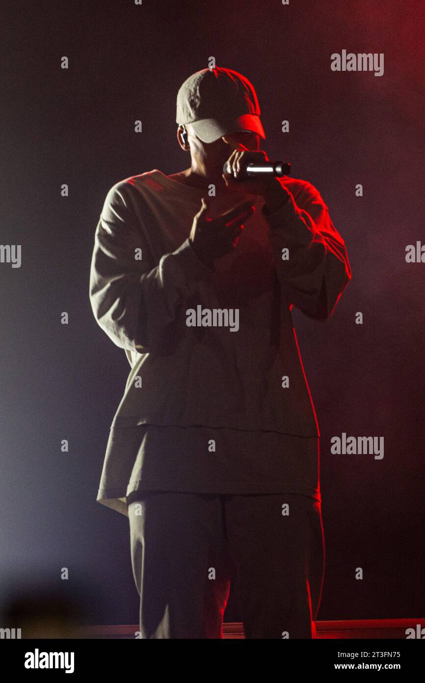 American rapper NF in concert Stock Photo - Alamy