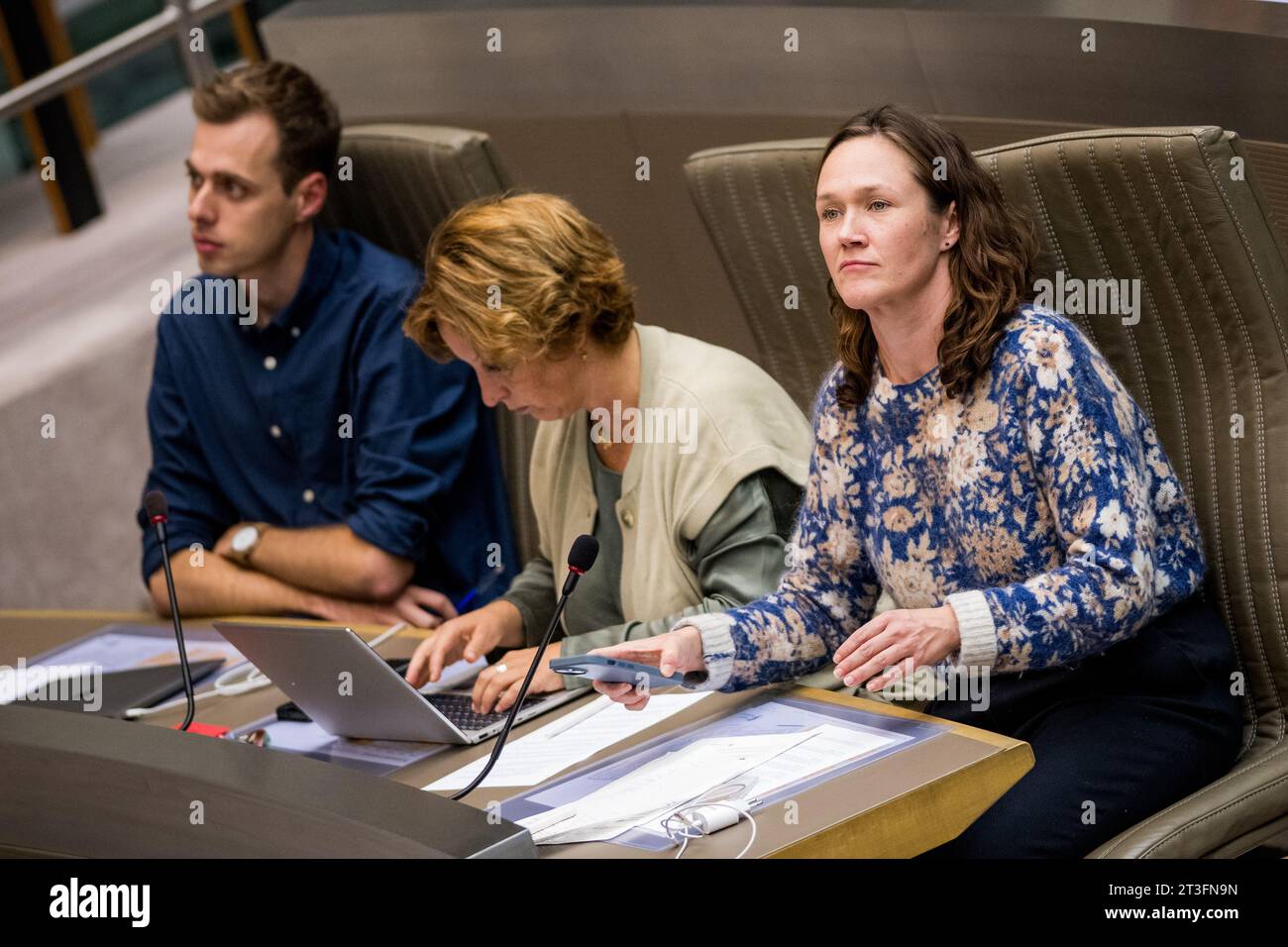 Brussels, Belgium. 25th Oct, 2023. Vooruit's Hannelore Goeman pictured ...