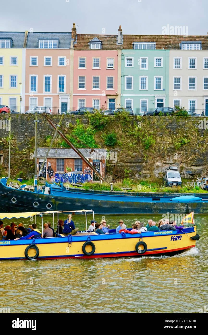 United Kingdom, Bristol, colorful houses on Redcliffe Parade Stock ...