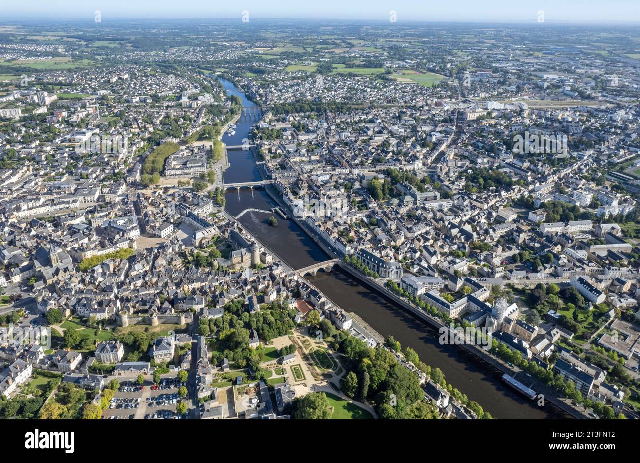 Mayenne aerial hi-res stock photography and images - Alamy