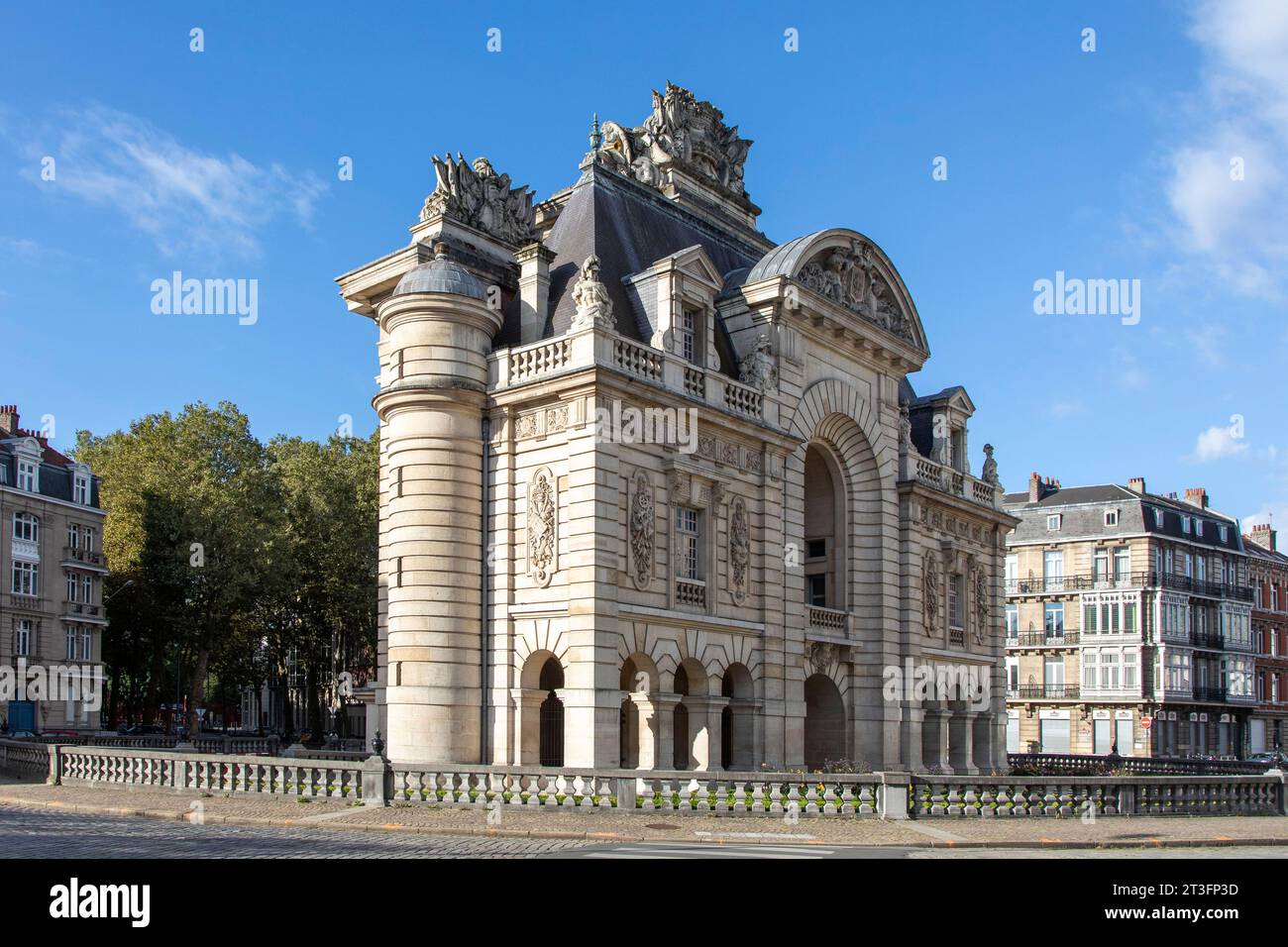 France, Nord, Lille, Paris gate, rebuilt at the end of the 17th century ...