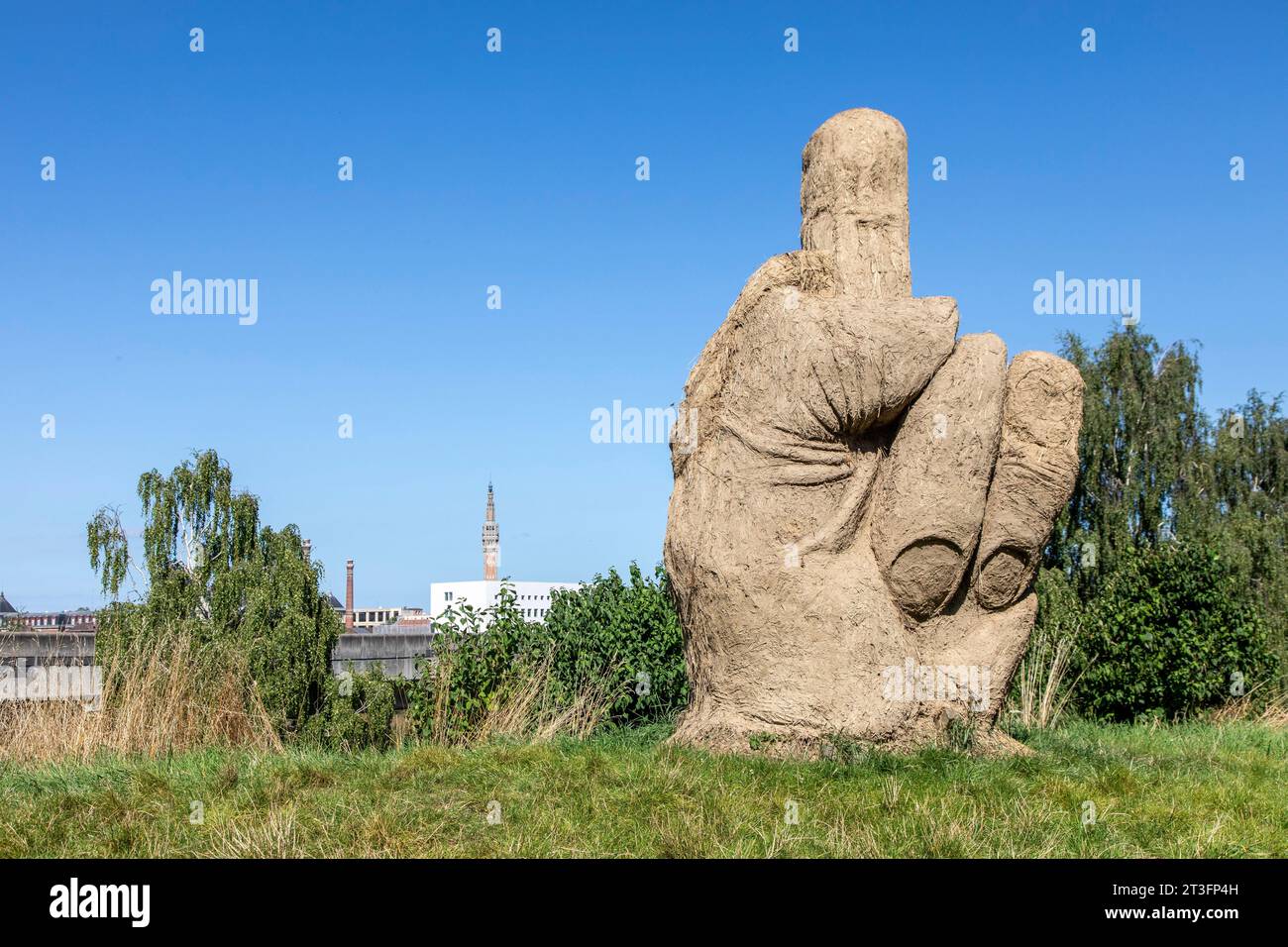 Middle finger sculpture hi-res stock photography and images - Alamy
