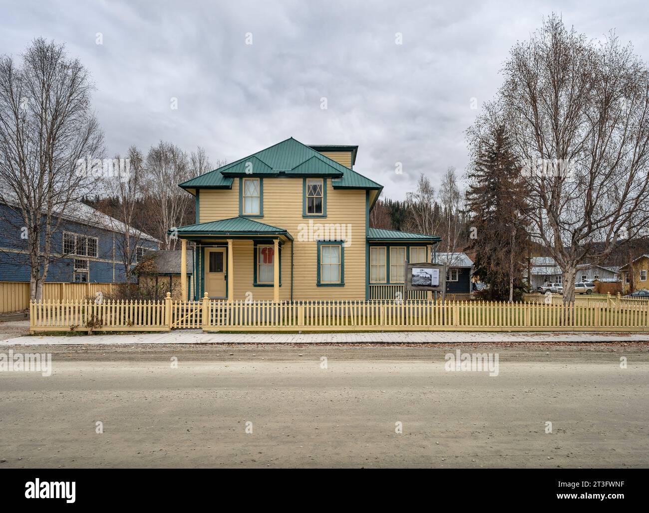 Dawson City, Yukon, Canada – October 05, 2023: Front view of the ...