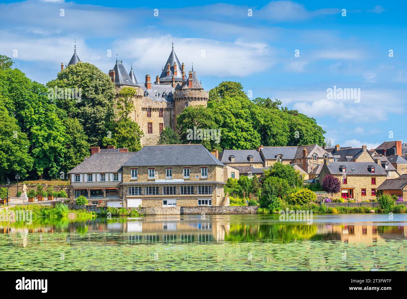 France, Ille-et-Vilaine, Combourg, labeled Petites Cités de Caractère ...
