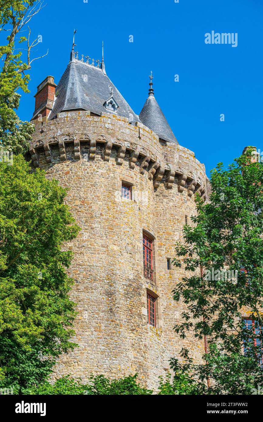France, Ille-et-Vilaine, Combourg, labeled Petites Cités de Caractère ...