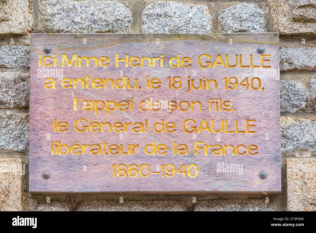 France, Ille et Vilaine, Broceliande Country, Paimpont, commemorative ...