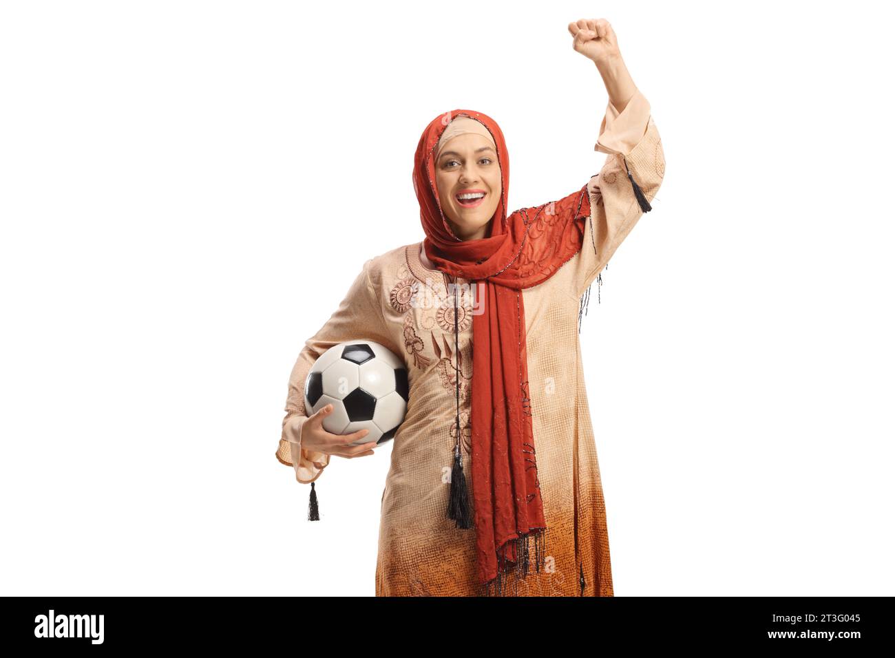 Girl in hijab football hi-res stock photography and images - Alamy
