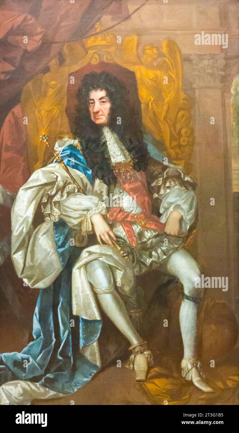 King Charles II, attributed to Thomas Hawker Stock Photo - Alamy