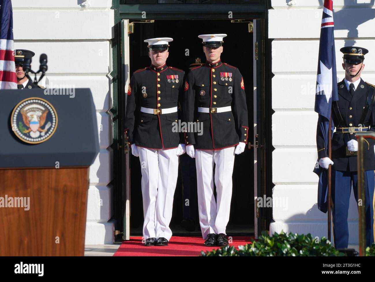 Washington, United States. 25th Oct, 2023. Members of the U.S. Marine ...