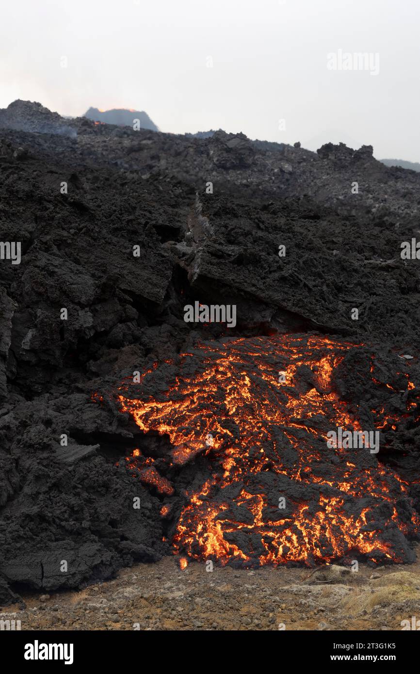 Icelandic Lava Volcano Stock Photo - Alamy