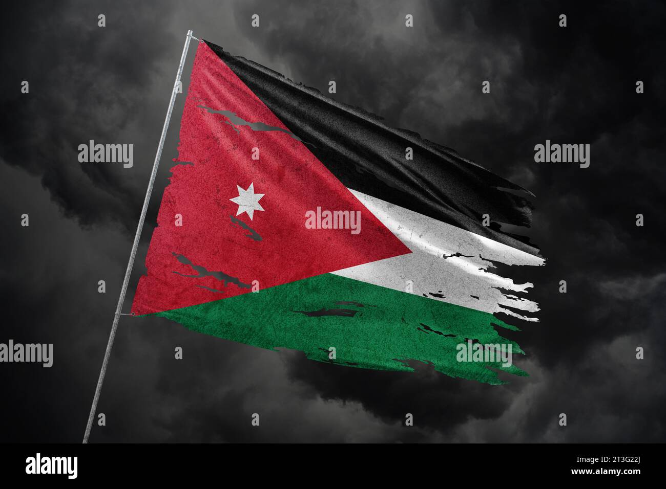 National flag jordan country hi-res stock photography and images - Alamy
