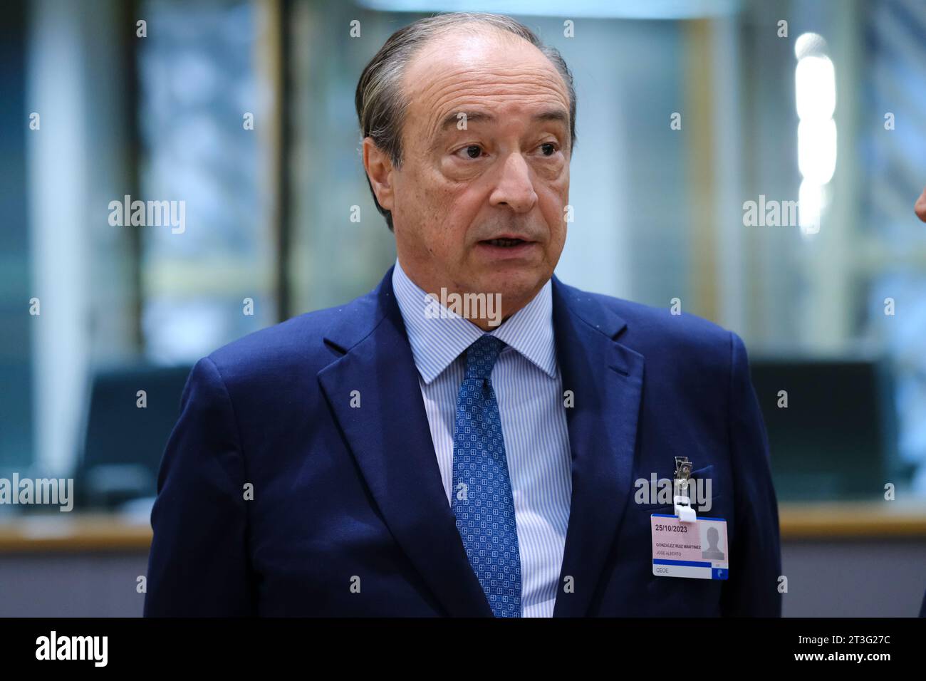 Brussels, Belgium. 25th Oct, 2023. Jose Alberto Gonzalez - Ruiz ...