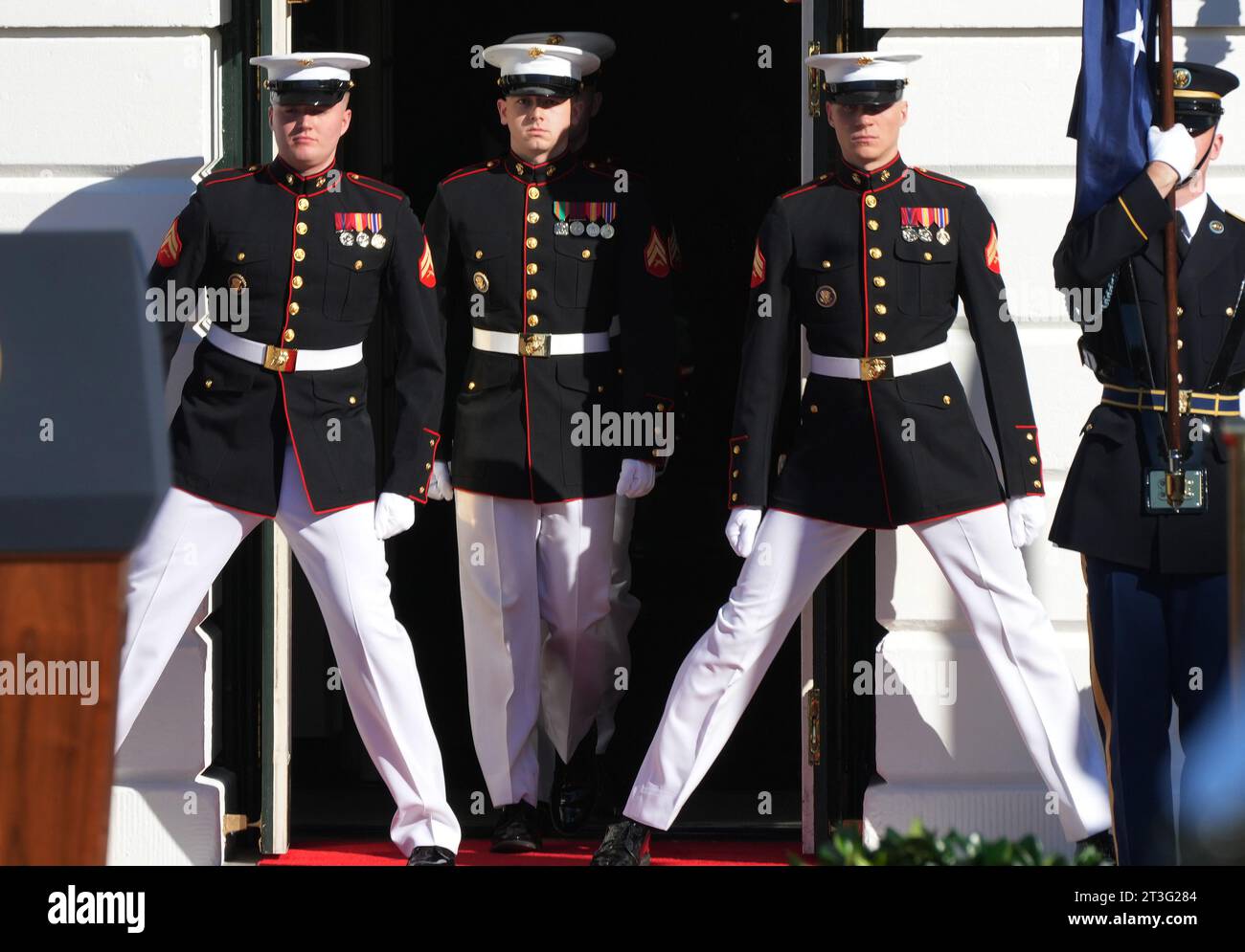 Washington, United States. 25th Oct, 2023. Members of the U.S. Marine ...