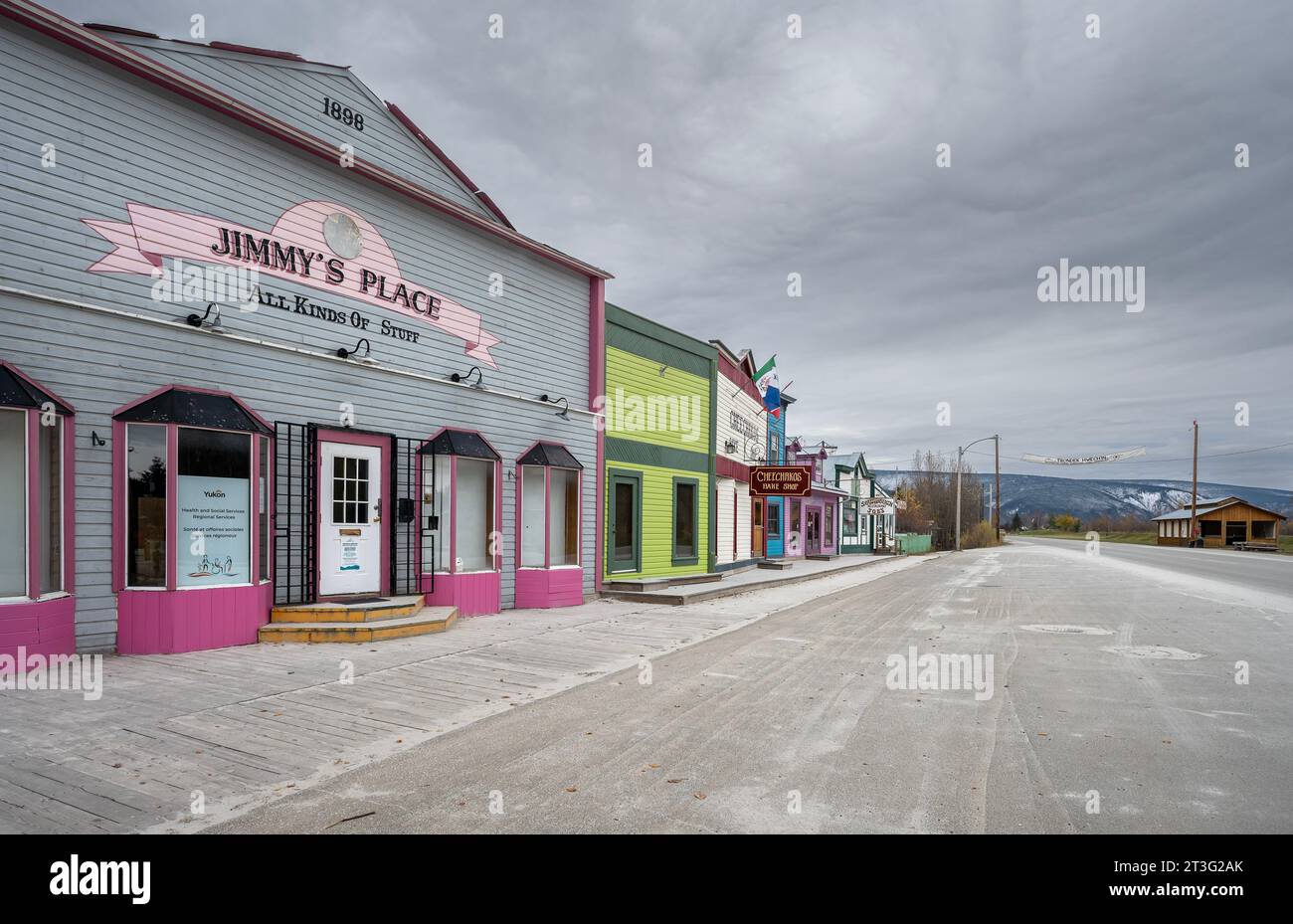 Dawson City, Yukon, Canada – October 05, 2023: Exterior of the historic ...