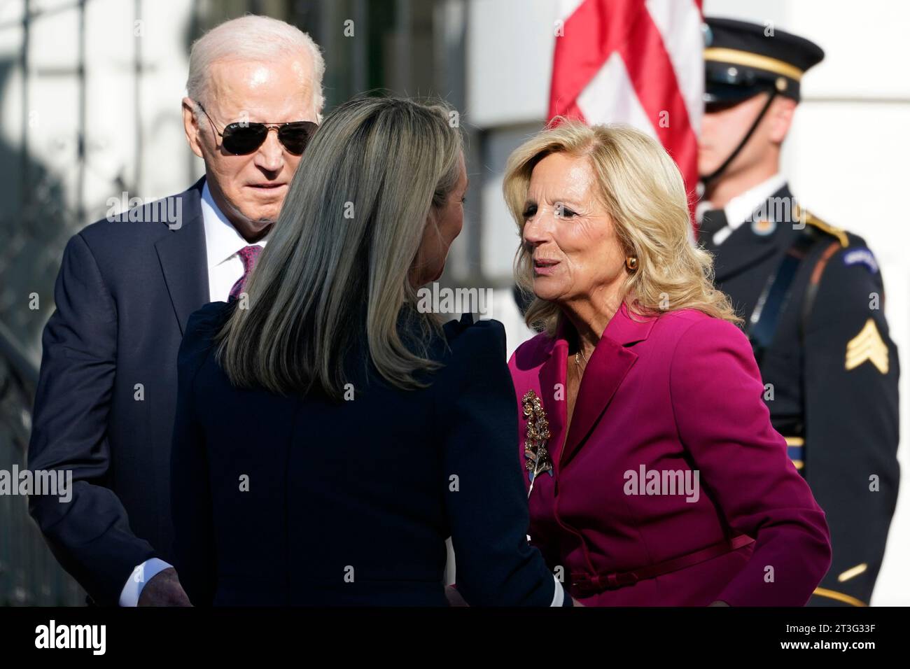 First lady Jill Biden welcomes the Australian Prime Minister's partner ...
