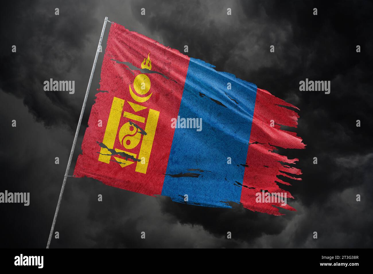 National flag mongolia on isolated hi-res stock photography and images ...