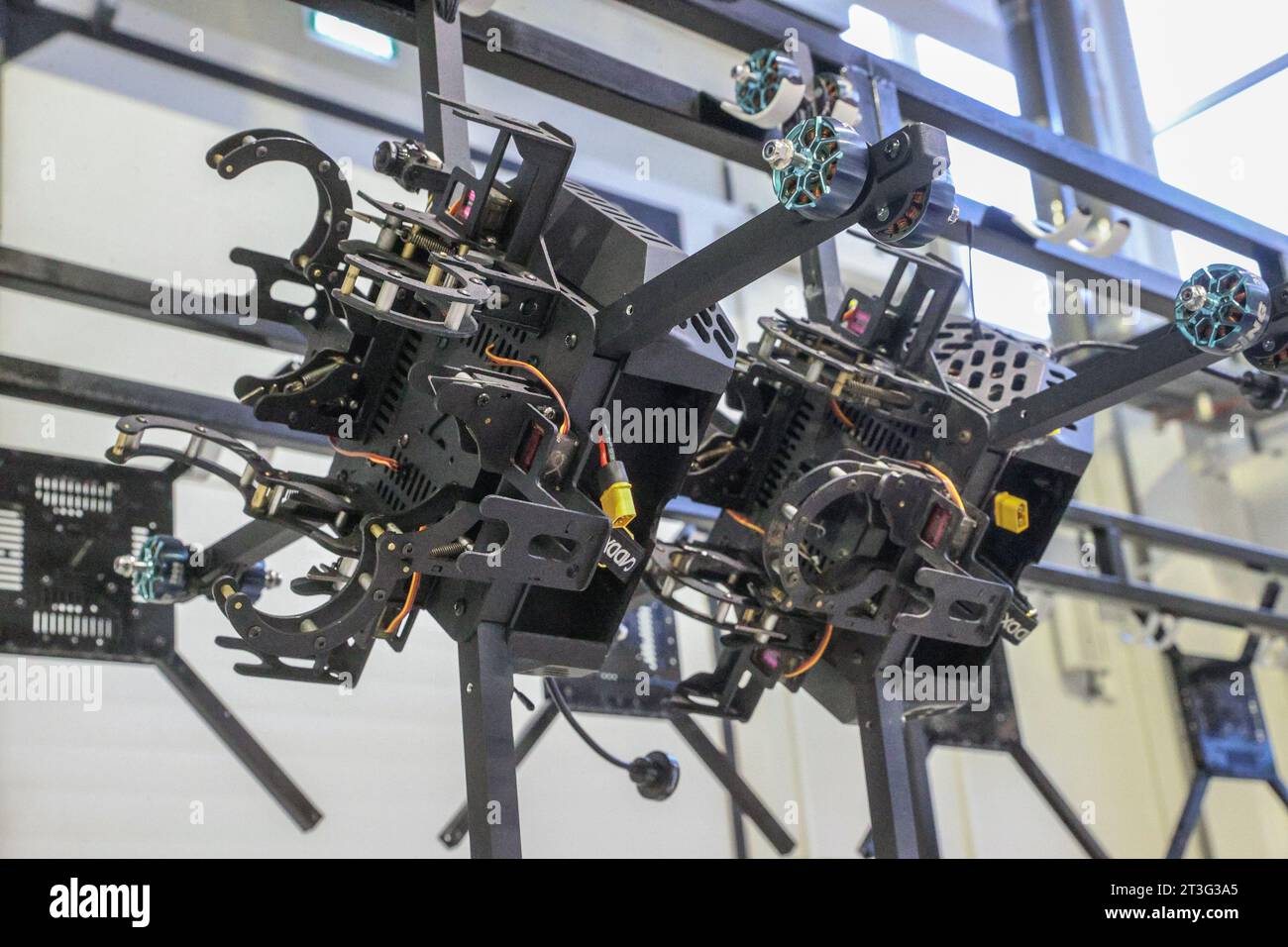 12.10.2023.Russia. Moscow. In the assembly shop of quadrocopters of ...