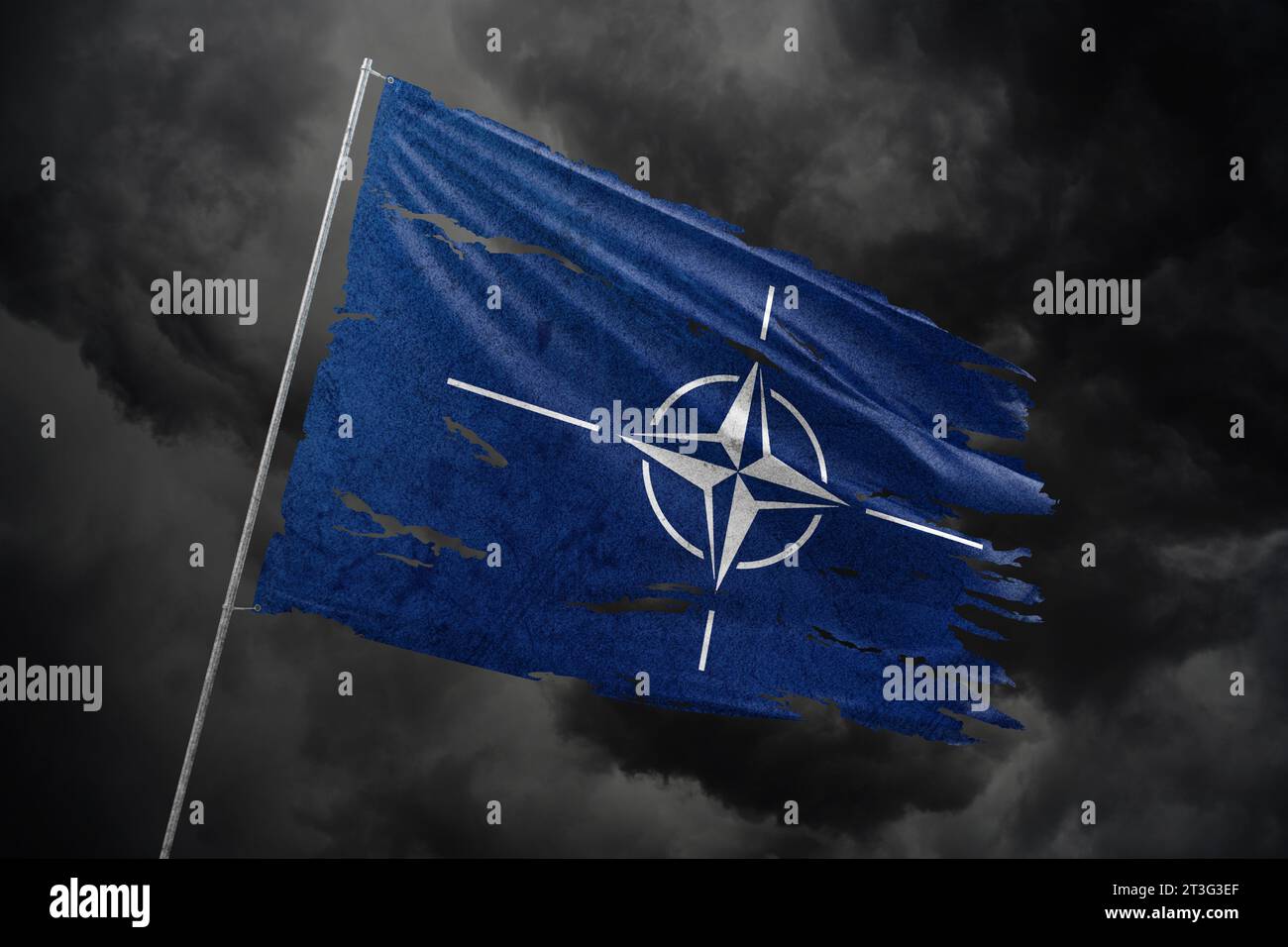 Fabric flag nato hi-res stock photography and images - Alamy
