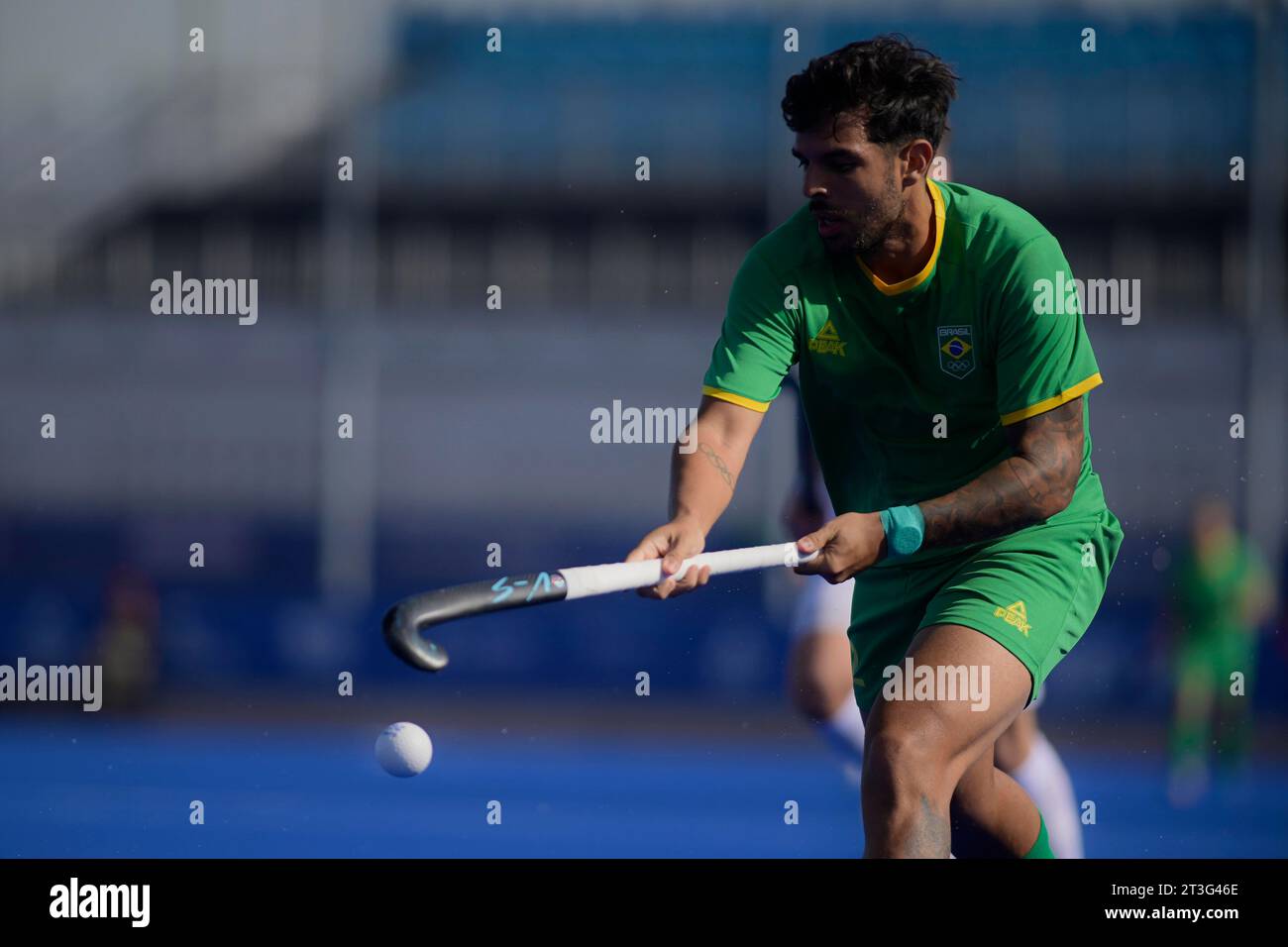 Santiago, Chile. 25th Oct, 2023. Matheus Borges of Brazilian Hockey ...