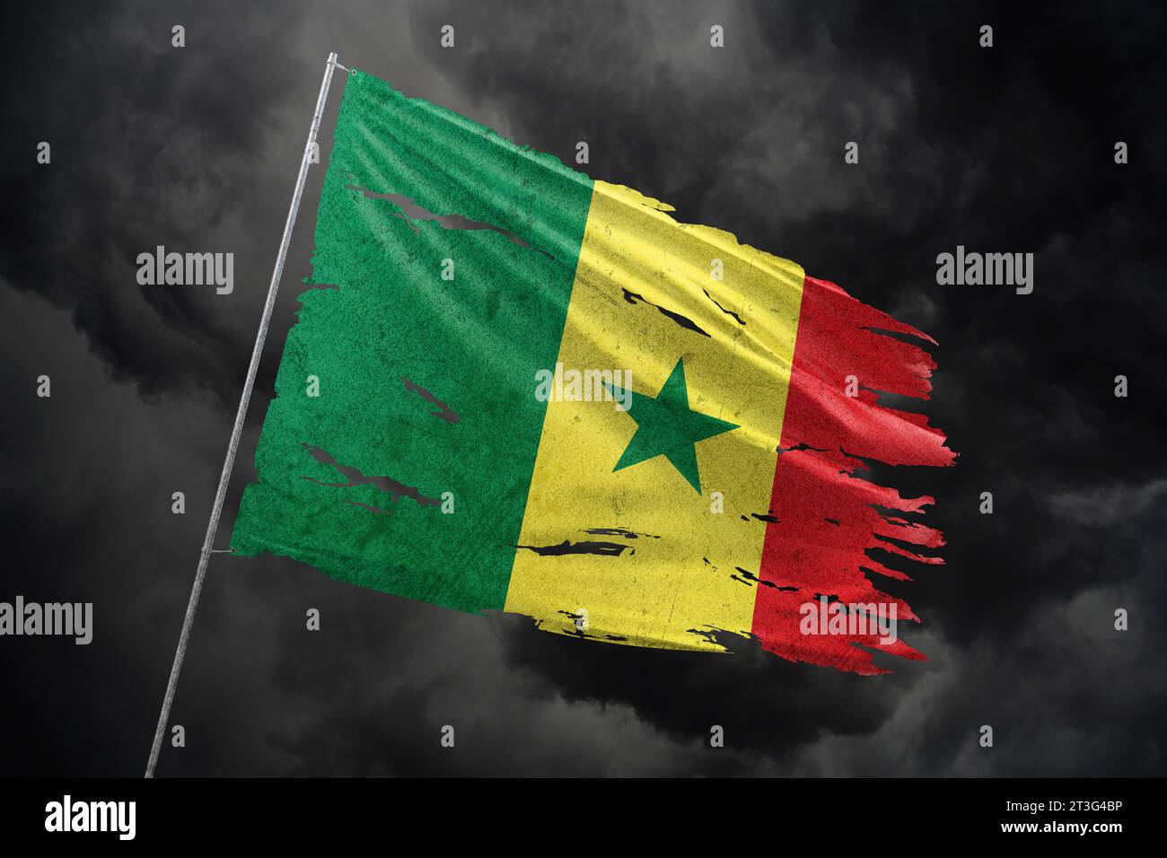 Senegal country flag on hi-res stock photography and images - Alamy