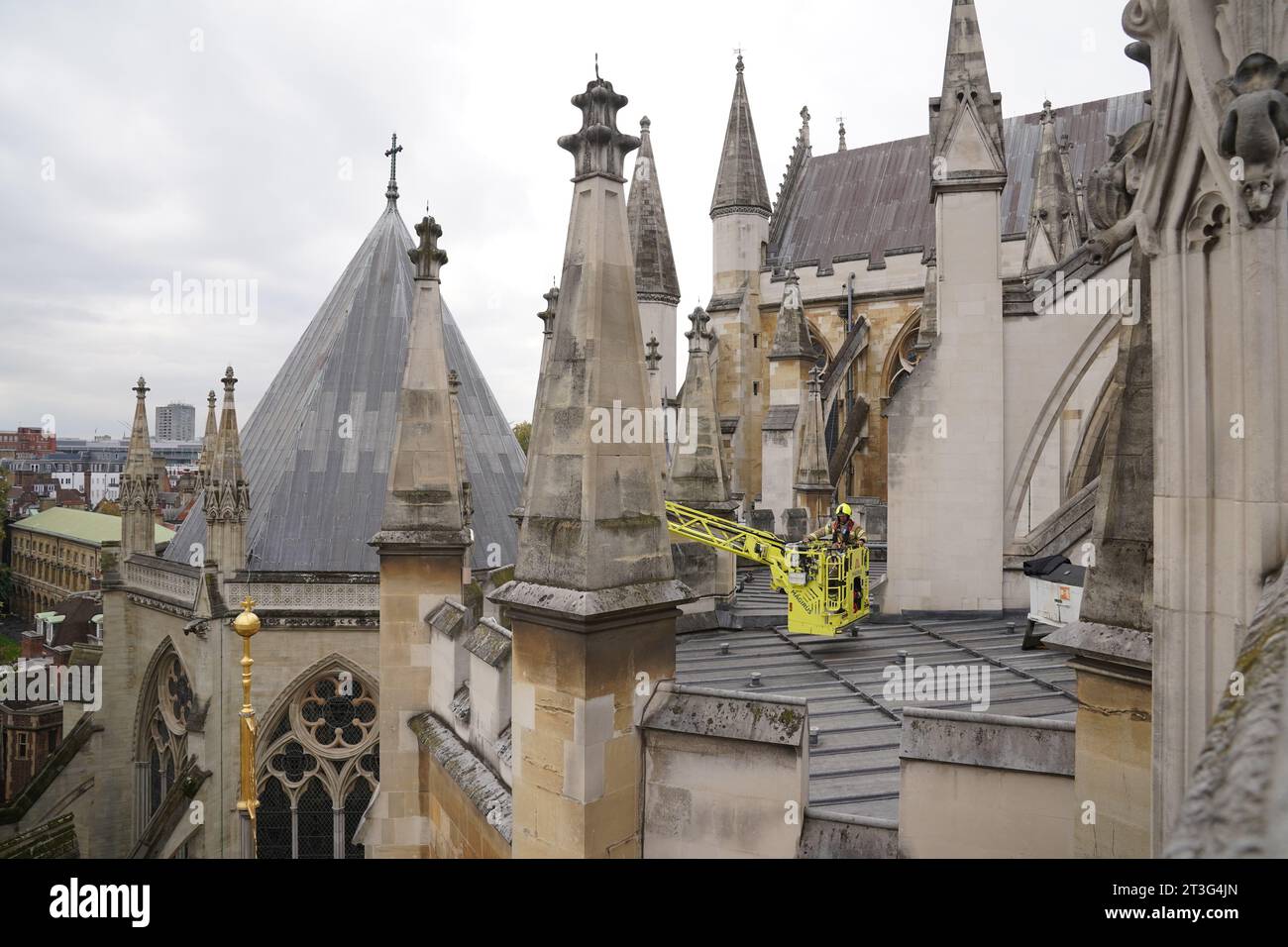 Firefighters from the London Fire Brigade's Lambeth and Soho stations ...
