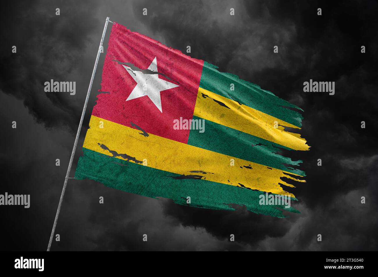 Isolated on togo flag hi-res stock photography and images - Alamy