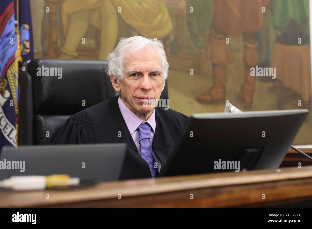 Judge Arthur Engoron presides over former President Donald Trump's ...