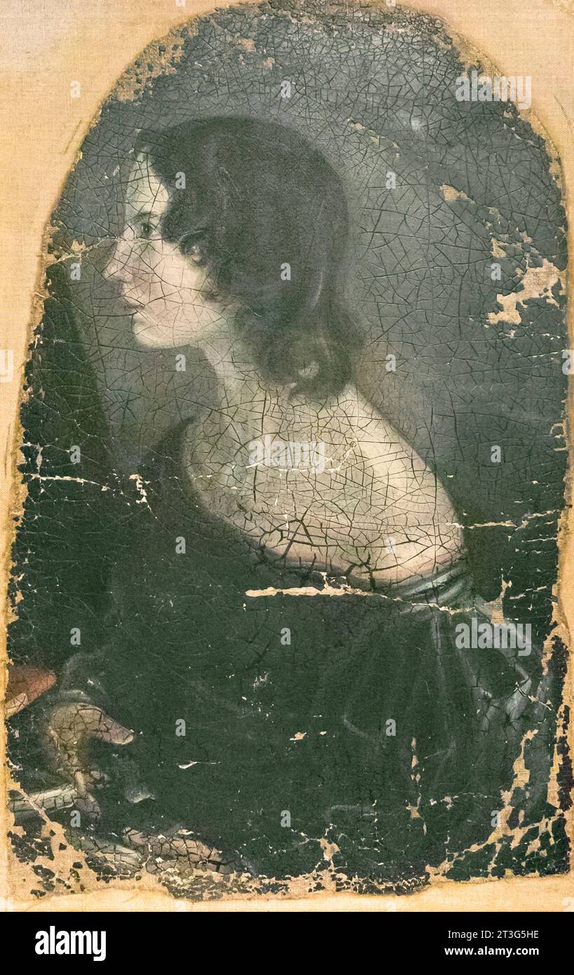 Emily Brontë, Patrick Branwell Brontë Stock Photo - Alamy