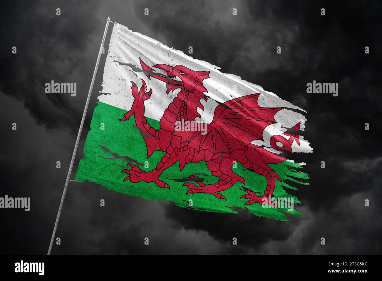Fabric flag wales hi-res stock photography and images - Alamy