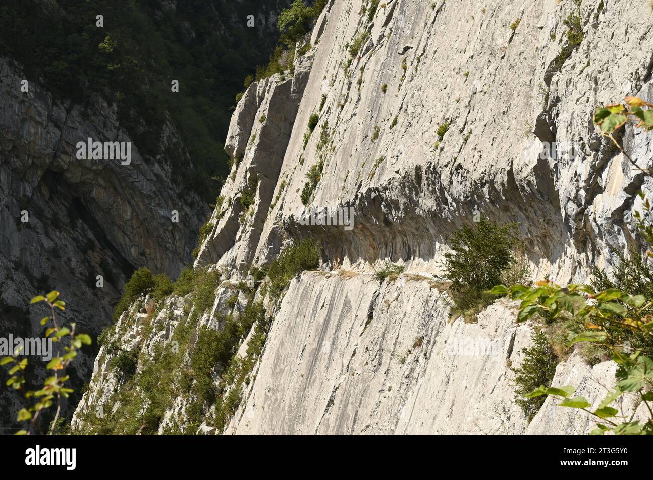 The Mâture pathway was dug on a cliff under king Louis XIV to bring ...