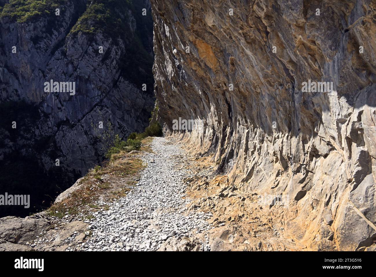 The Mâture pathway was dug on a cliff under king Louis XIV to bring ...