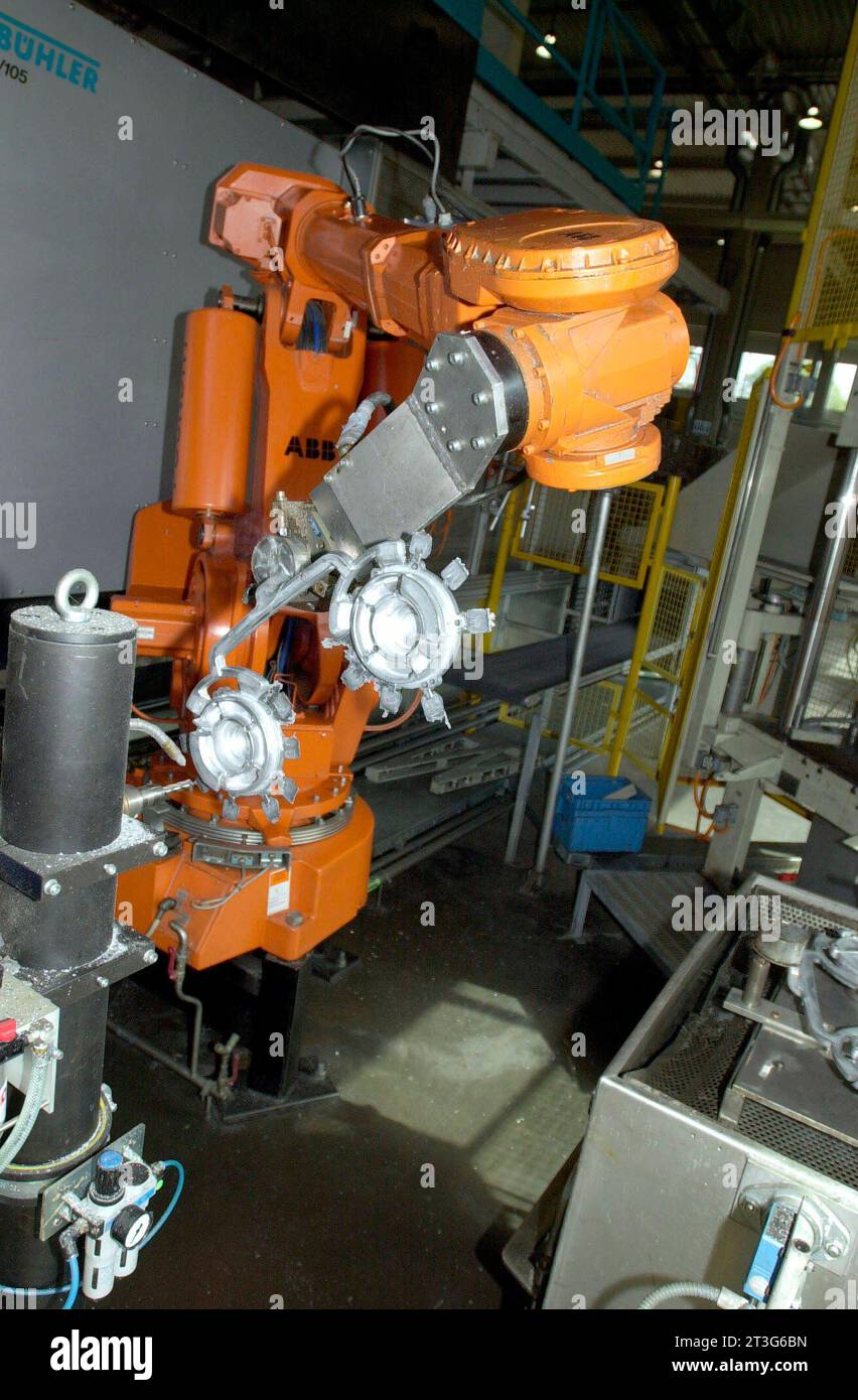 Industrial robots in use through artificial intelligence for the ...