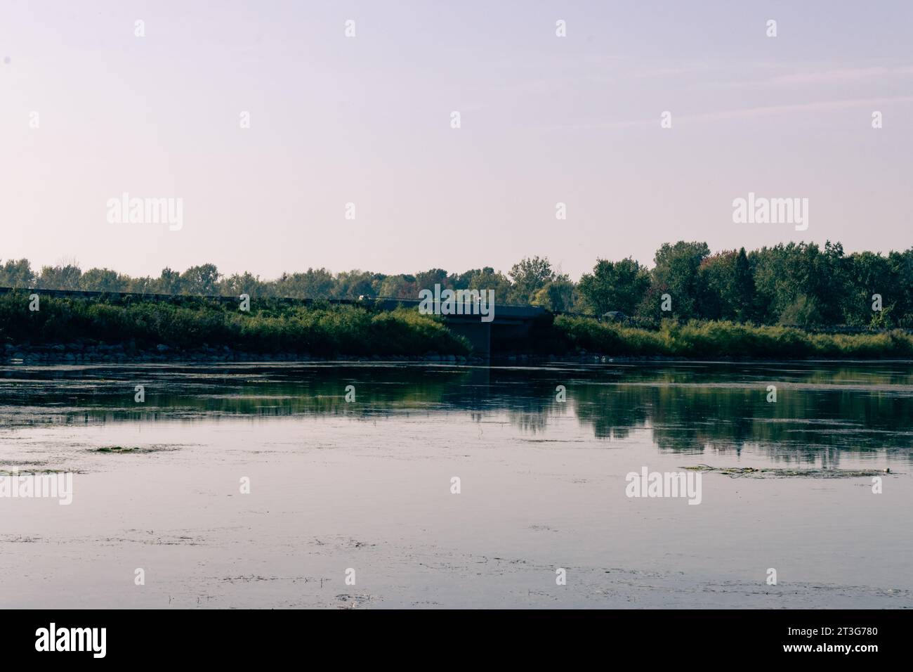 A stroll on the bridge and roadway of Long Sault Parkway Stock Photo ...