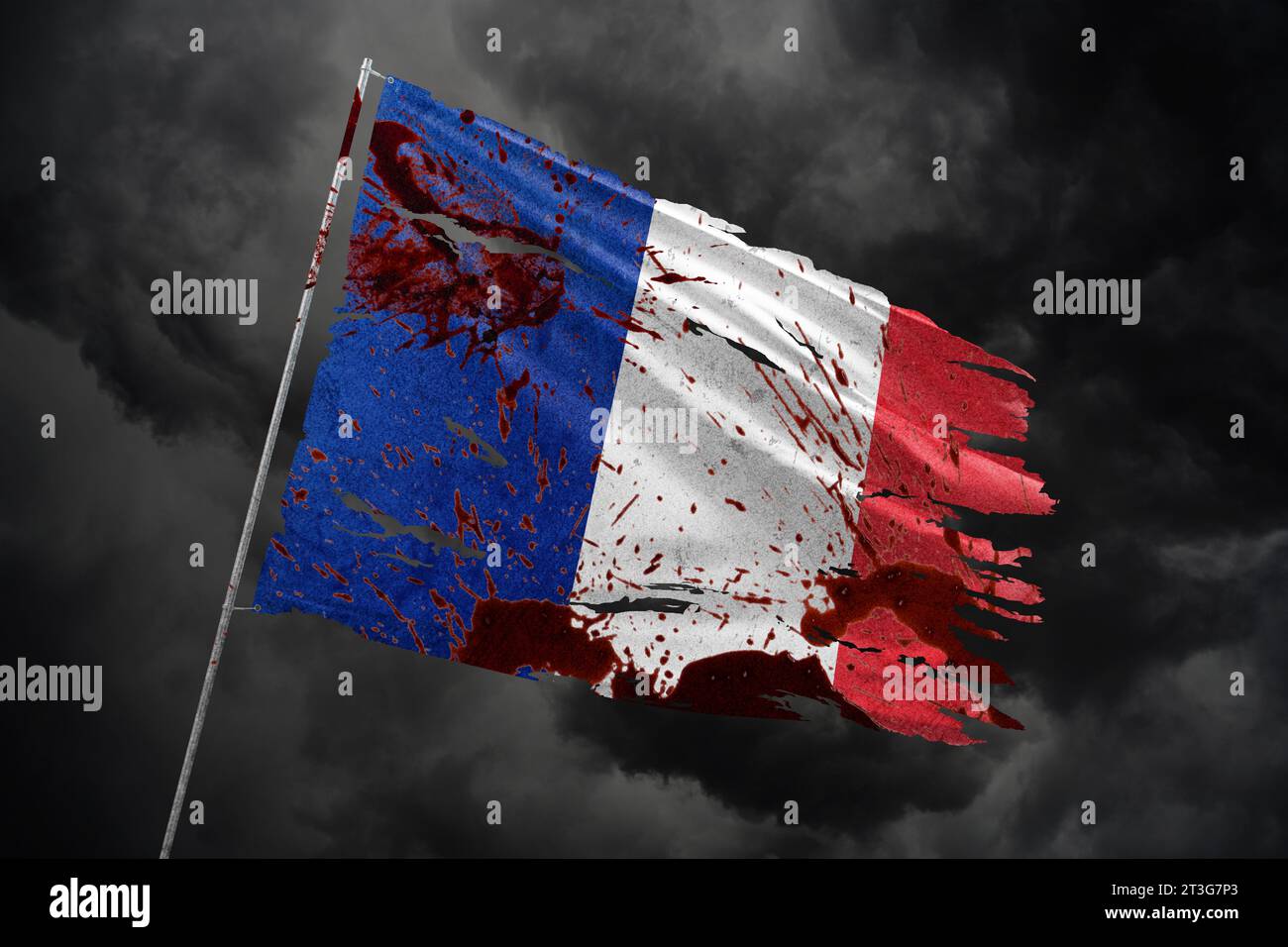 Blood france flag hi-res stock photography and images - Alamy