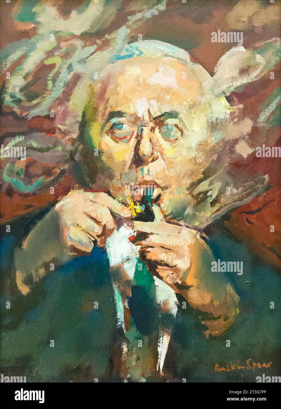 Harold Wilson by Ruskin Spear Stock Photo - Alamy