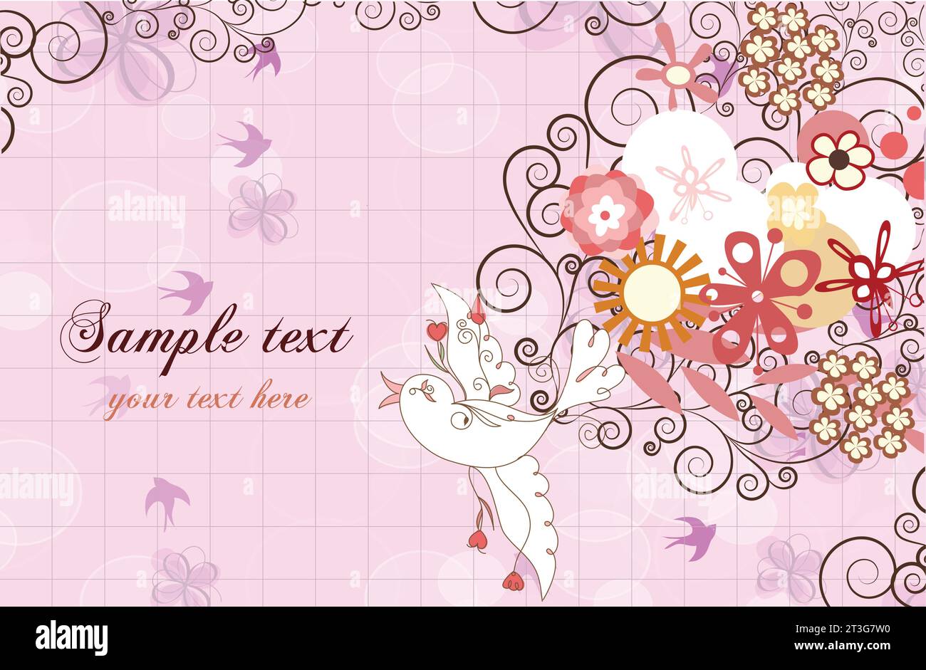 Colorful spring background Royalty Free Vector Image Stock Vector Image ...