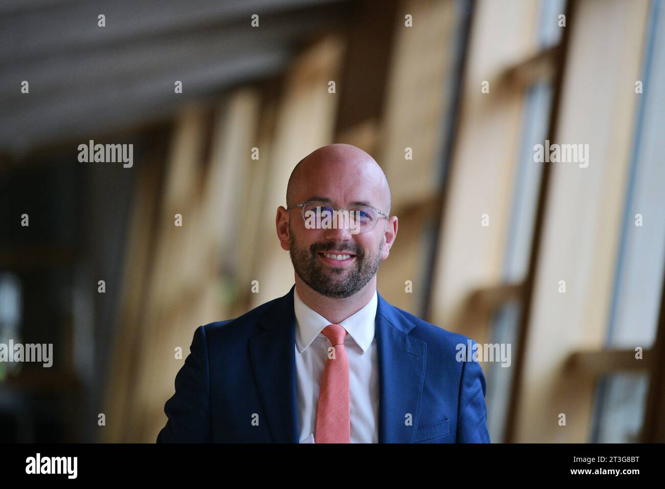 Edinburgh Scotland, UK 25 October 2023. Ben Macpherson MSP at the ...